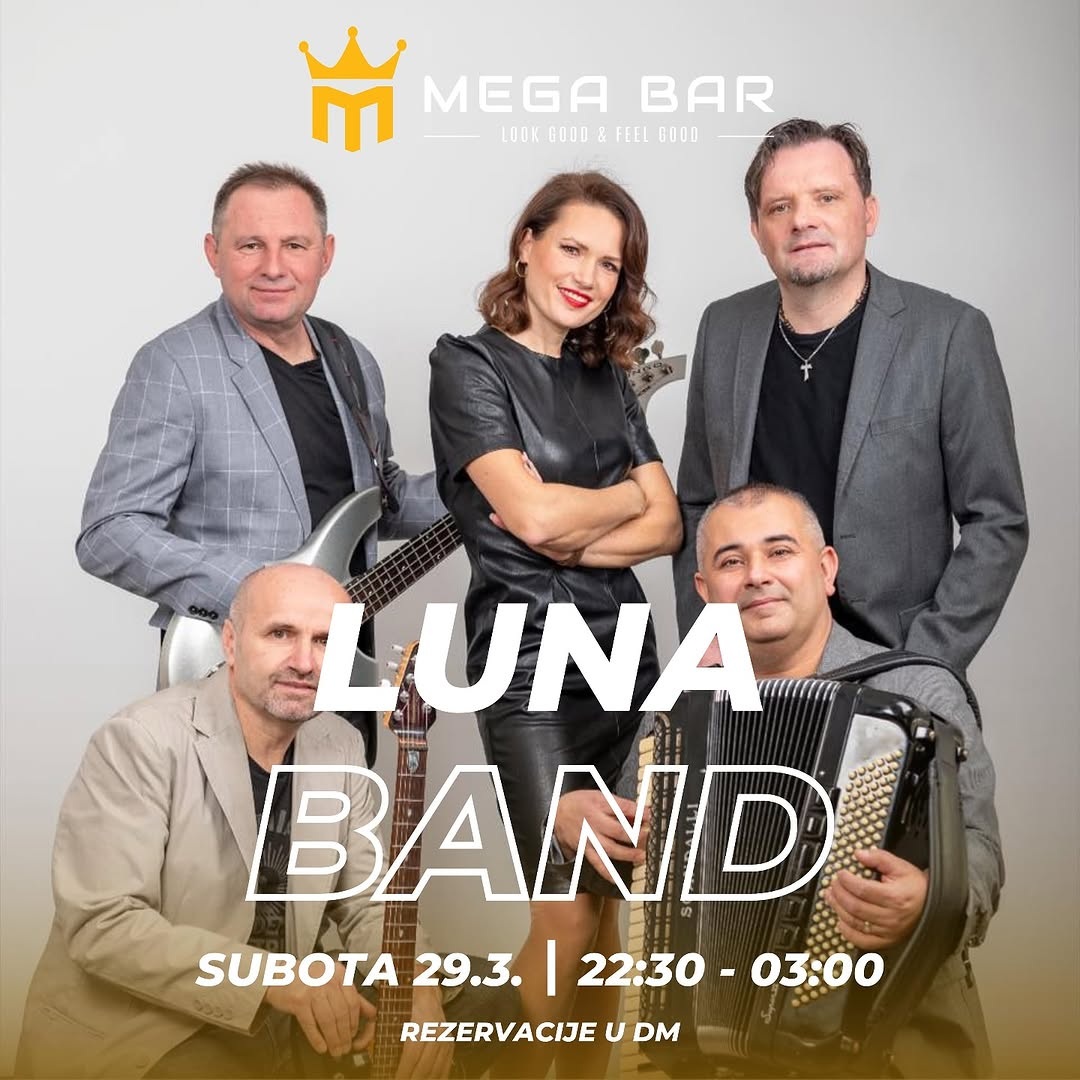 U Mega Bar stiže Luna band - dođite i vi! - Zagorje International
